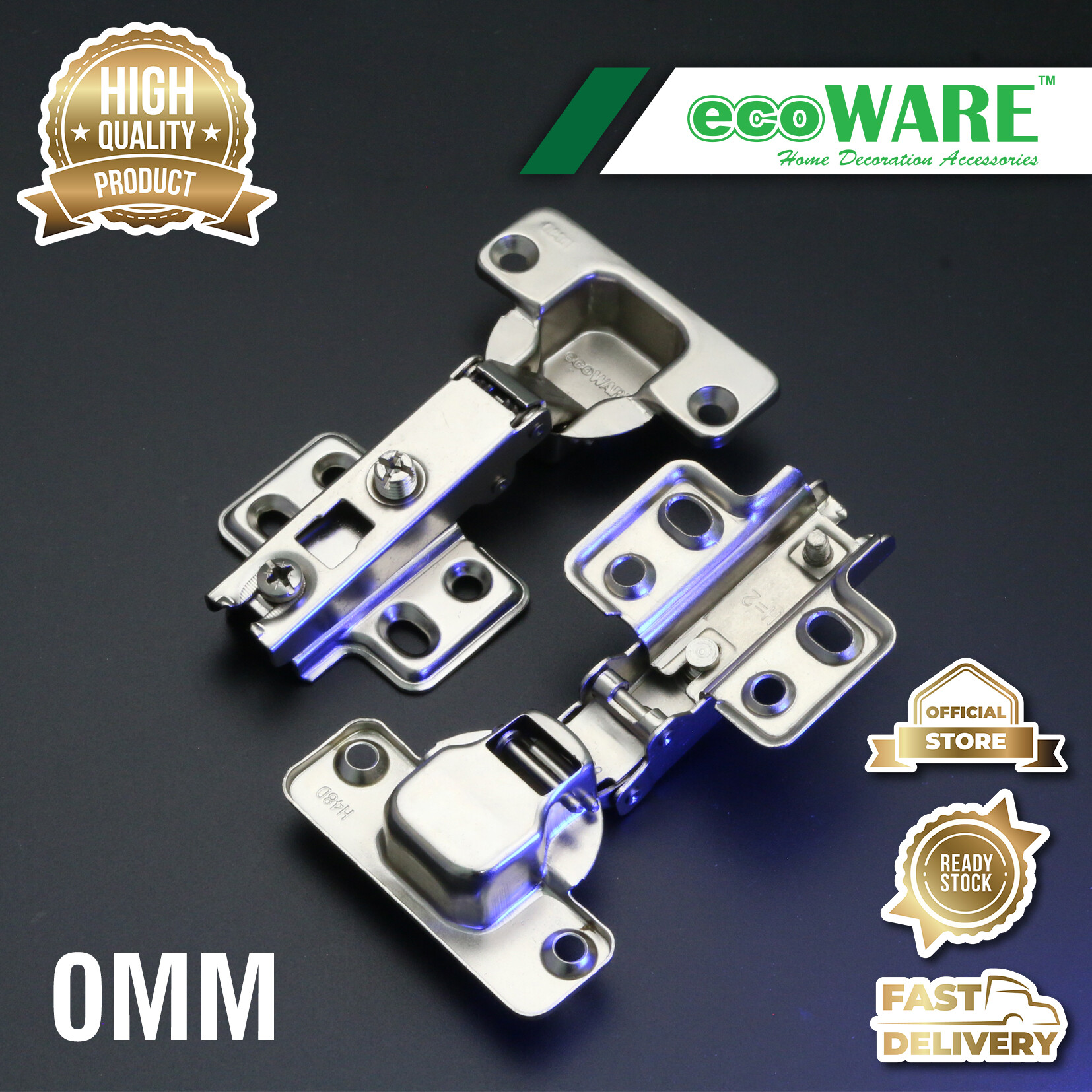 ecoWARE 110 Degree Conceal Hinge - 4 Hole Door Hinge Kitchen Cabinet ...