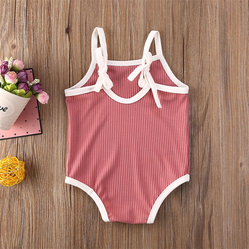 Thorn Tree Baby Girls Swimsuit Summer Sleeveless Backless Bikini Solid ...