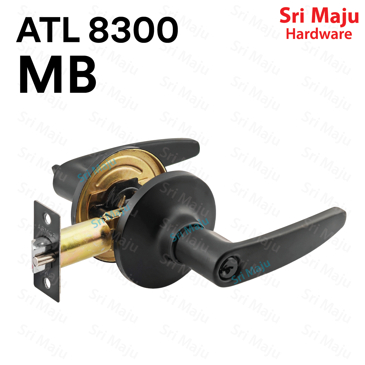 MAJU Armor ATL 8300 SN Tubular Lever Cylindrical Cylinder Door Lock ...