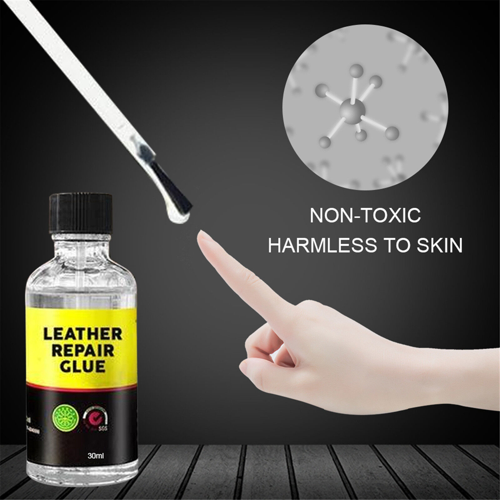 Questre Advanced Leather Repair Gel Car Seat Home Leather Invisible ...