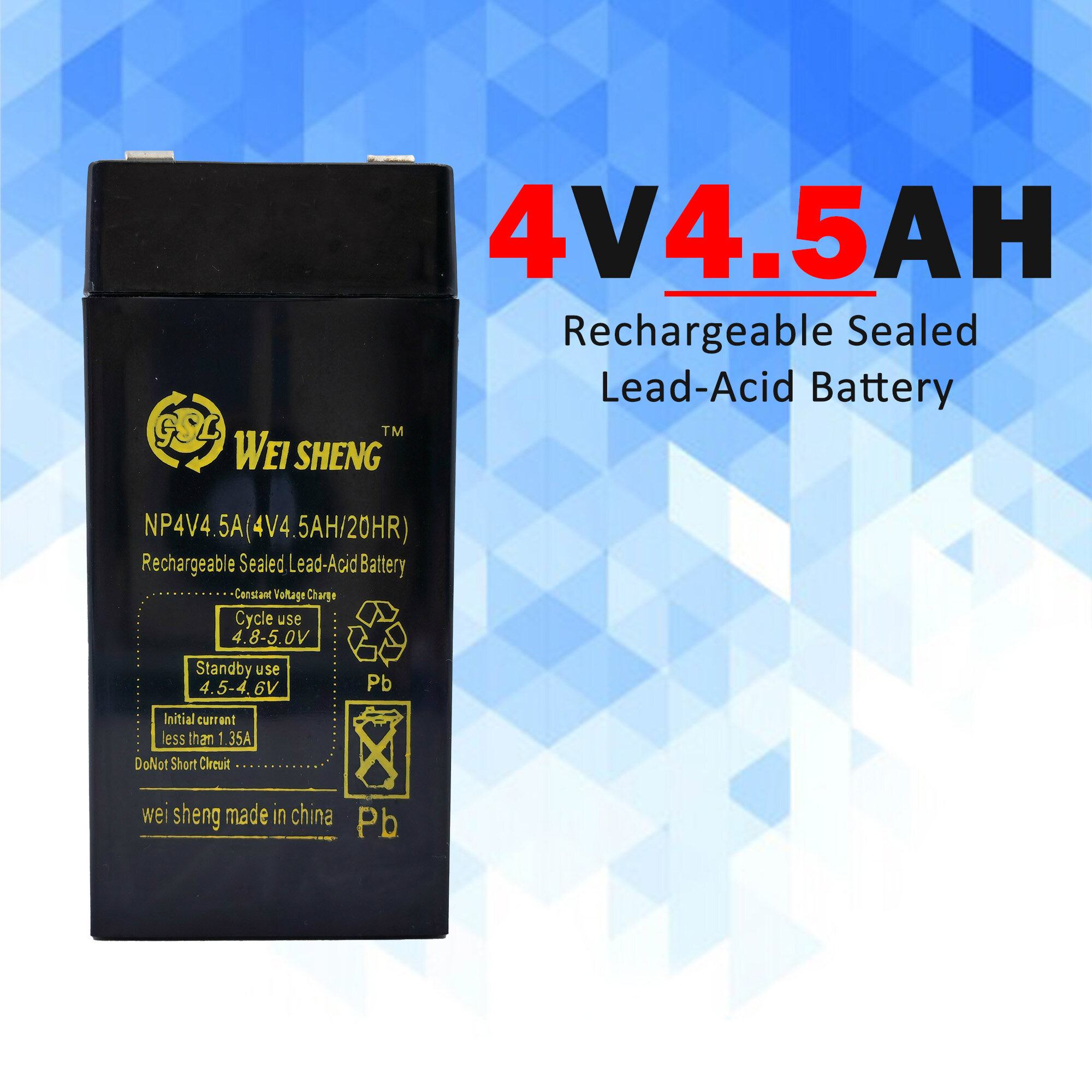 Battery 4V 4.5AH Rechargeable SLA For Digital Scale | Lazada