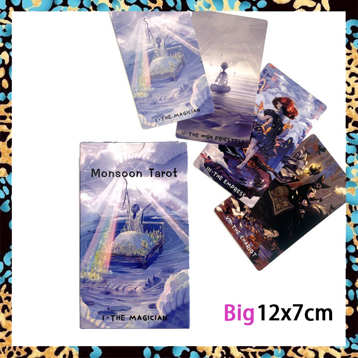 Monsoon Tarot Card Deck | Size 10.3x6cm | 78 Tarot Cards | Electronic ...