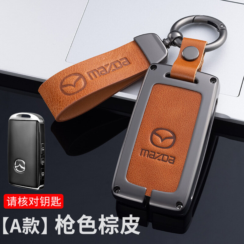 A-Leather Zinc Alloy TPU Car Key Case Fob Shell Cover Keyless Smart ...