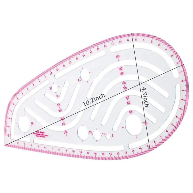 Sewing Ruler Set (4 Pcs) - Metric Ruler Set French Curve Pattern ...