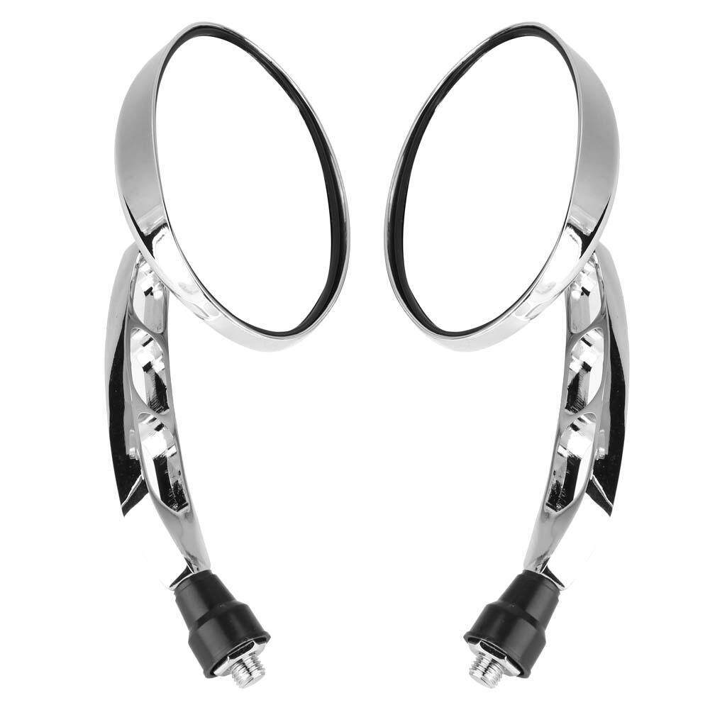 【flash Sale 】2pcs Motorcycle Modified Round Rearview Mirror Chrome