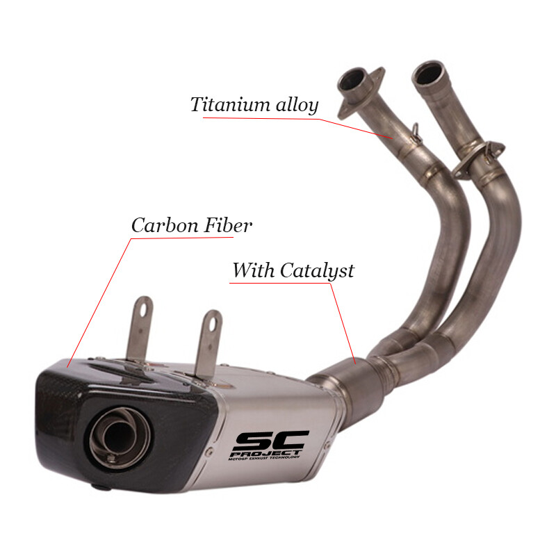 SC Project Full System Motorcycle Exhaust Escape For Kawasaki Z650 ...