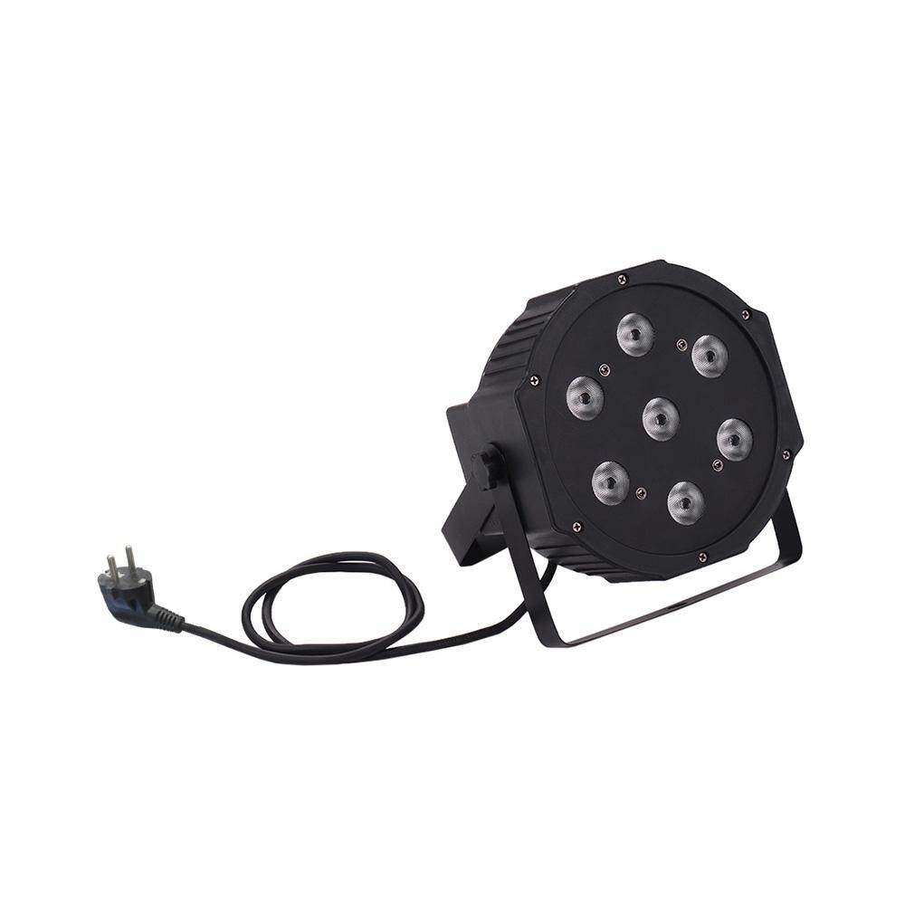 ไฟเวที LE-D ไฟพาร์ 7 LEDs 4 in 1 RGBW DMX512 8/5 ช่องสัญญาณพร้อมรีโมท ...