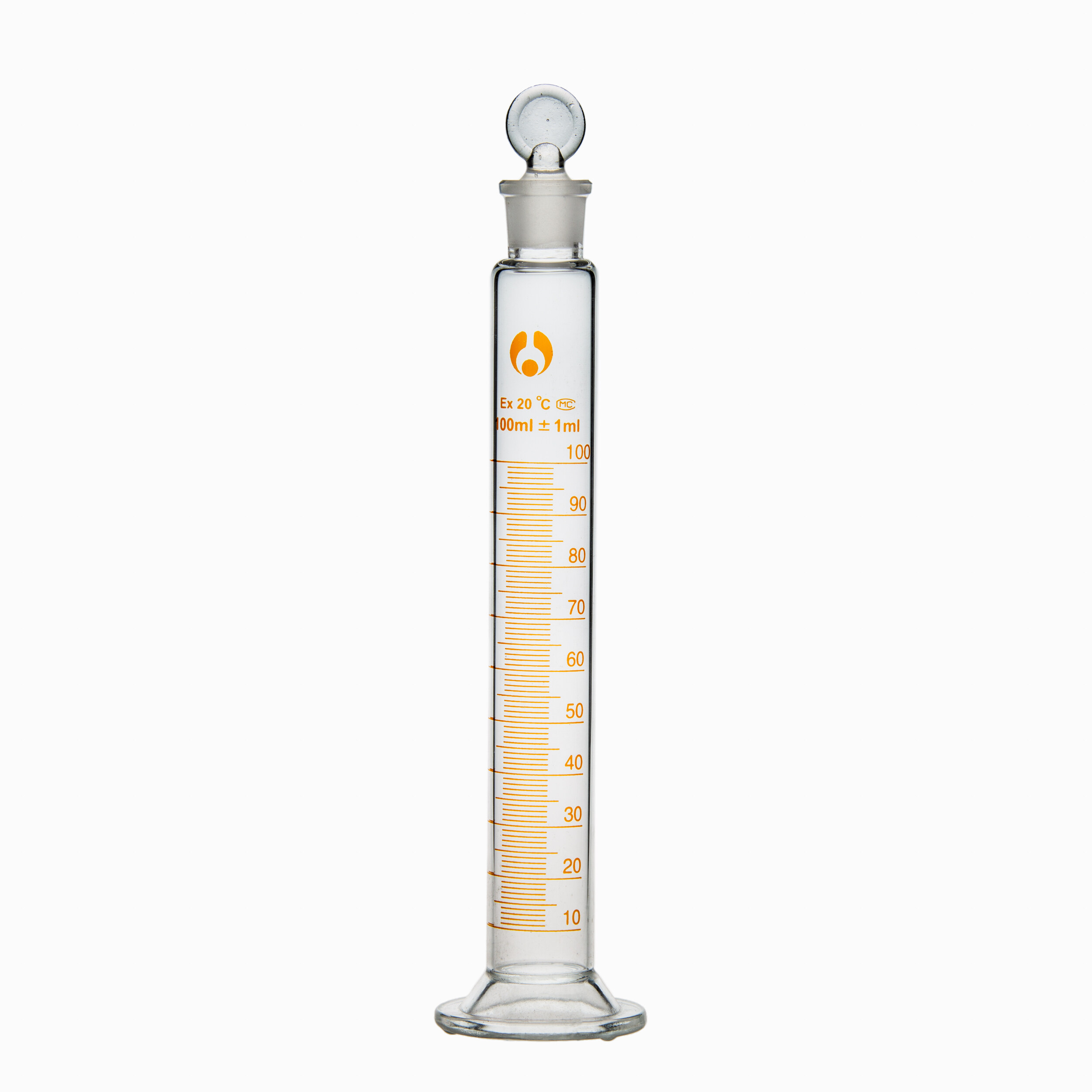 Glass Measuring Cylinder with Stopper 10/25/50/100/250/500/1000ml ...