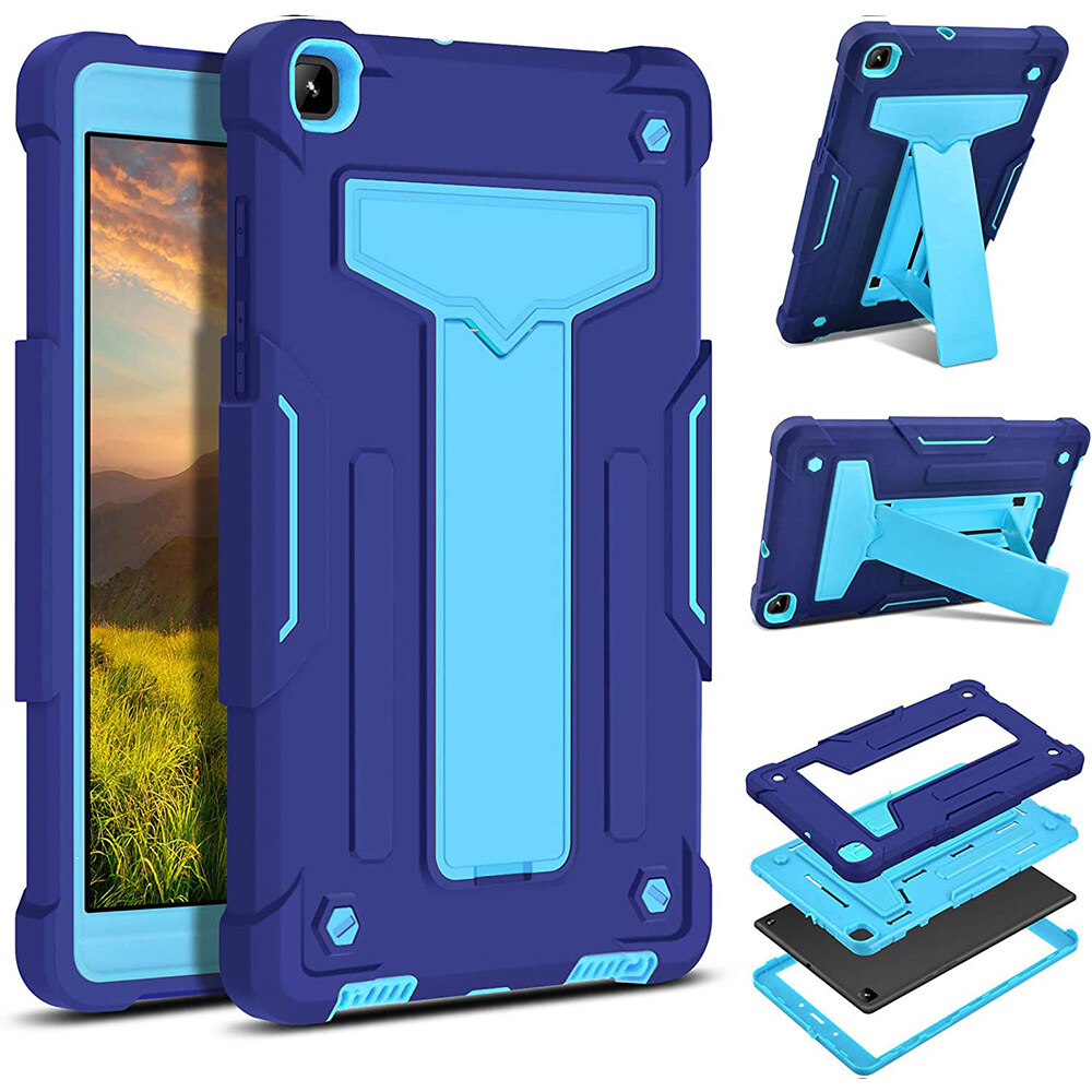 สามชั้น Hybrid Heavy Duty Body Armor พร้อม Kickstand สำหรับ Samsung ...