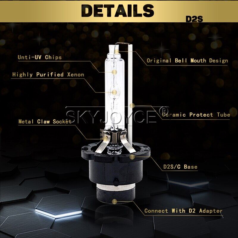 2ชิ้น OEM 35W D2S D2R D4S หลอดไฟซีนอน HID 24V D4R D2S K 6000K 4300K 5000K 6000K 8000K 10000K HID ...