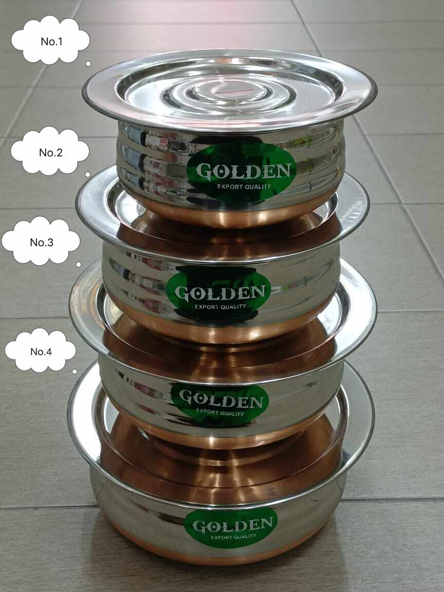 Copper Bottom Stainless Steel Uruli 4 Pcs (1 x 4) | Lazada