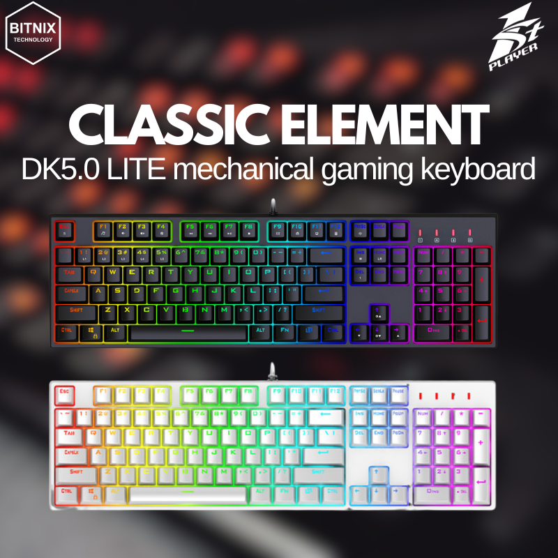 1ST PLAYER DK 5.0 LITE ( 104 Keys ) Mechanical Gaming Keyboard | Lazada