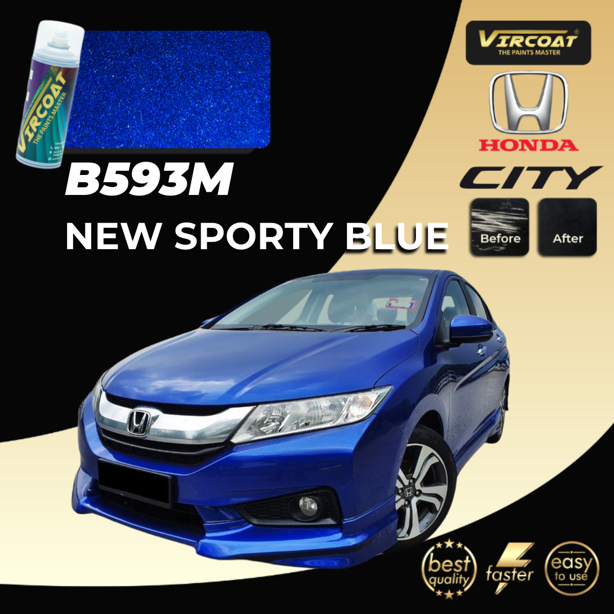 [Honda City] Touch Up Paint All Colors/2K Car Paint|Cat Bancuh Kereta ...