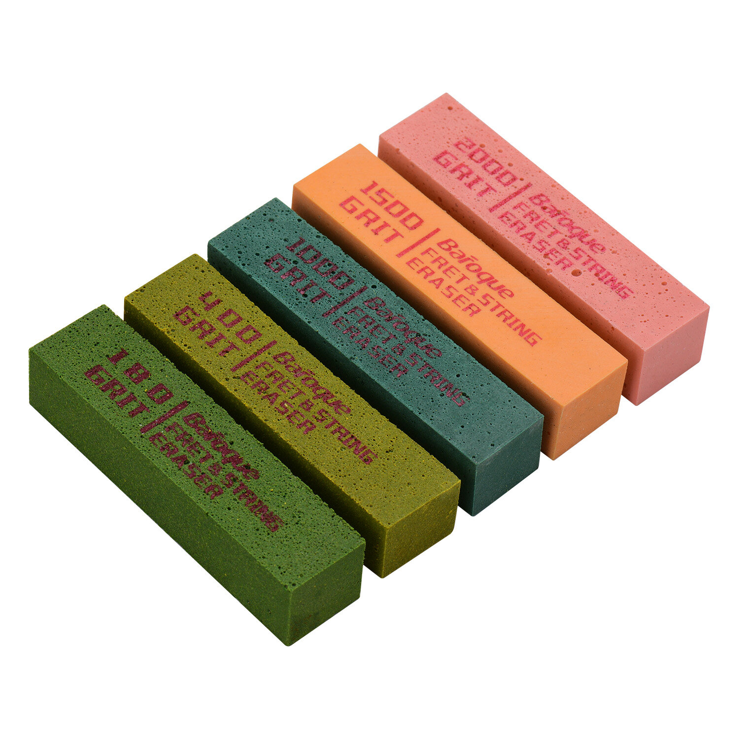 Guitar Fret Polishing Erasers Abrasive Rubber Blocks with 180 Grit ...