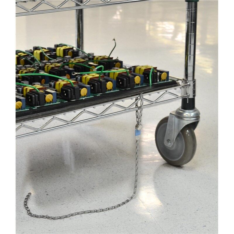 ESD GROUNDING CHAIN, DESCO 14000 CONDUCTIVE DRAG CHAIN GROUNDING FOR ...