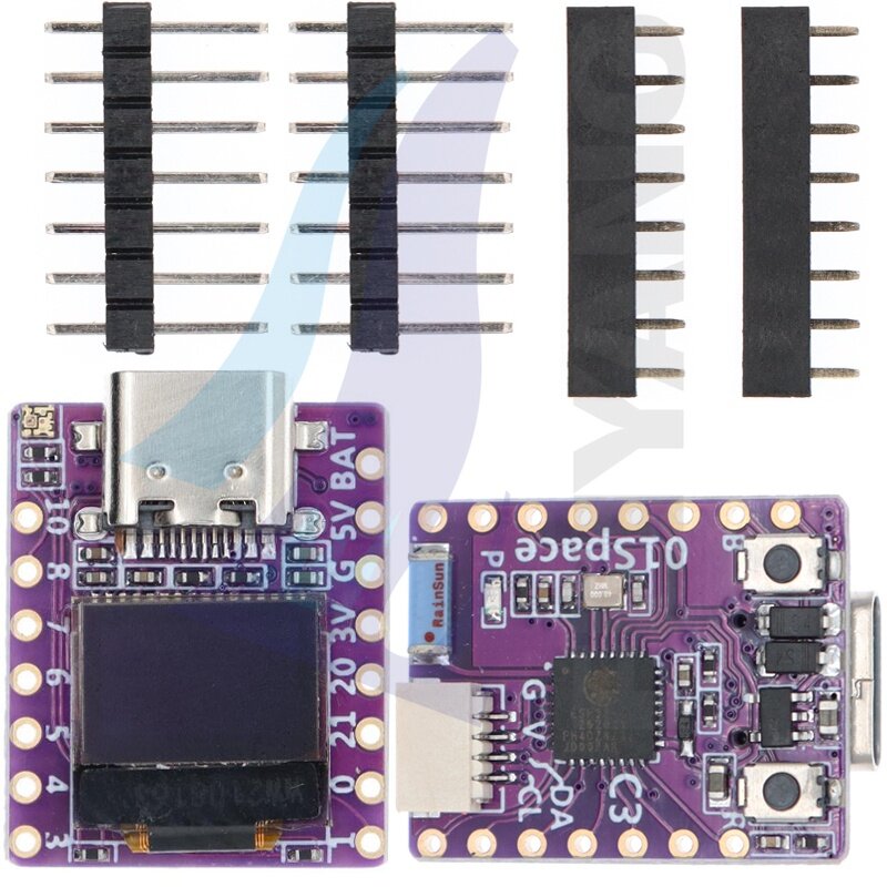 Esp32 C3 Rp2040 Raspberry Pi Pico Development Board With 042 Inch Lcd Risc V Wifi Bluetooth