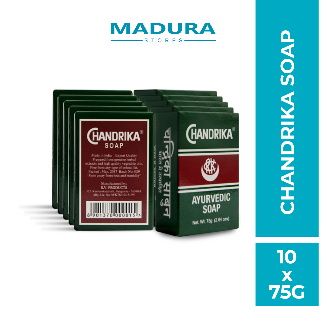 Chandrika Ayurvedic Soap 75gm [10 Pieces] | Lazada