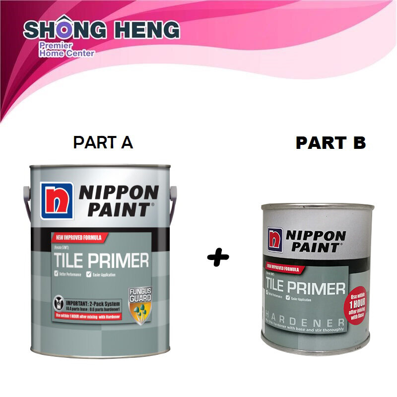 Nippon Paint Tiles Primer 2.5L (2-PACK SYSTEM) | Lazada