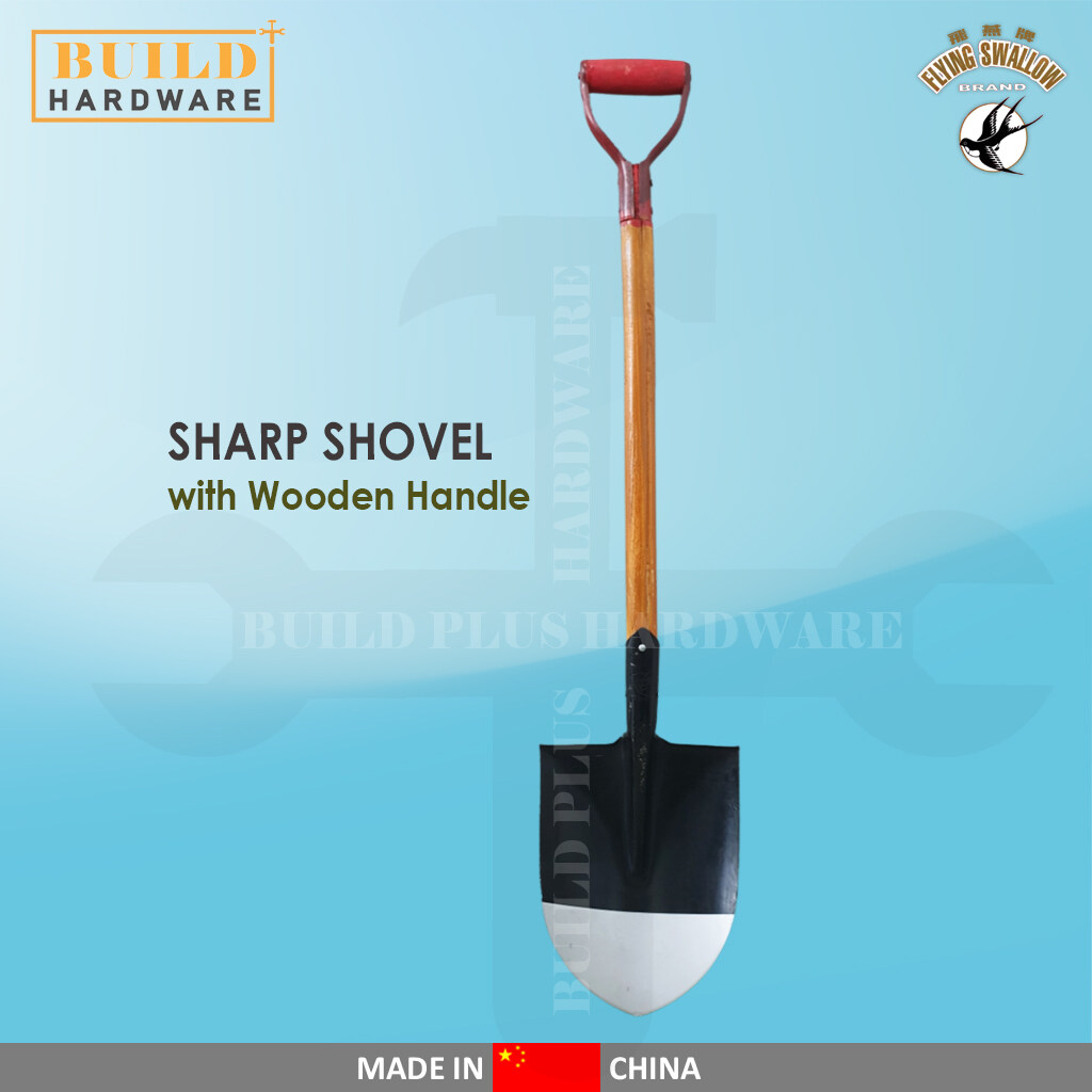 Sharp / Flat Head Shovel with Steel / Plastic / Wooden Handle GCV ...