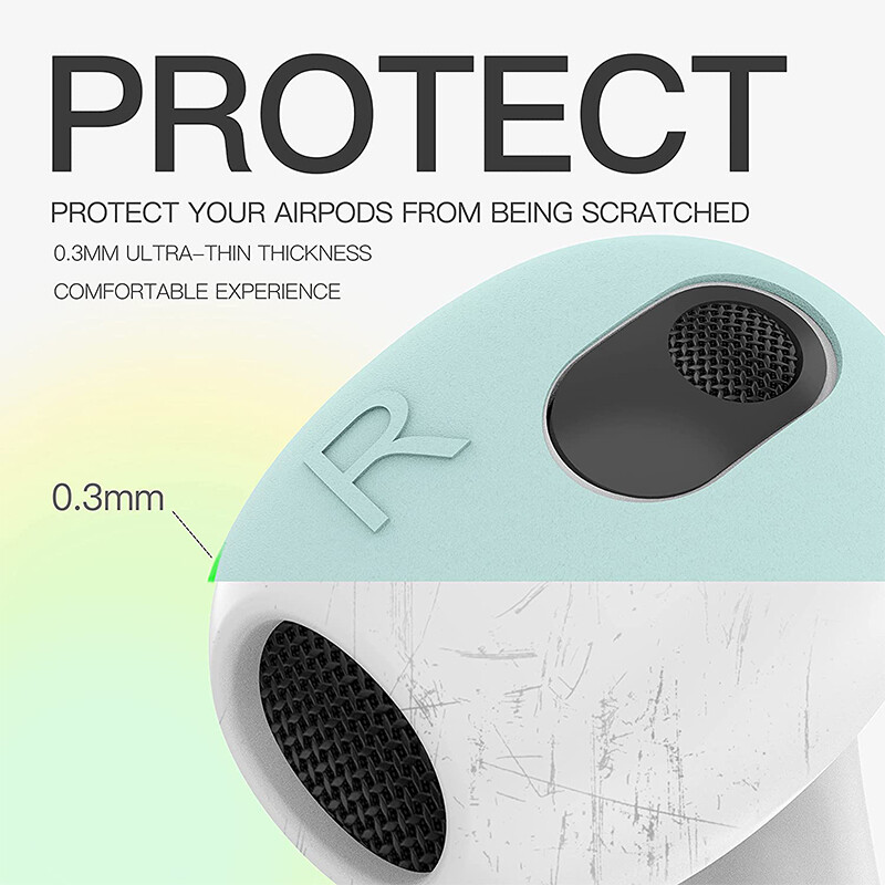 2021 New For AirPods 3rd Silicone Protective Case Skin Covers Earpads ...