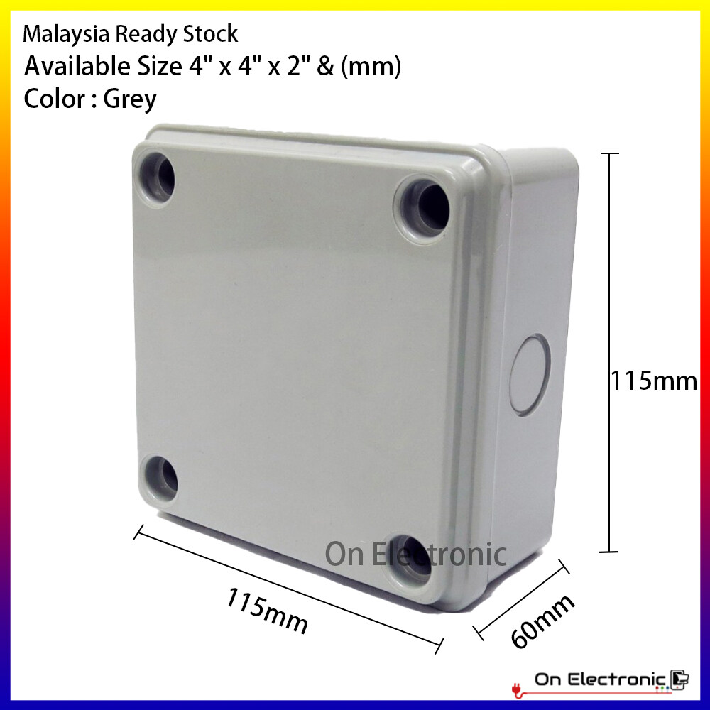 Pvc Enclosure Box Waterproof Grey with Easy Turn Screw For Autogate ...