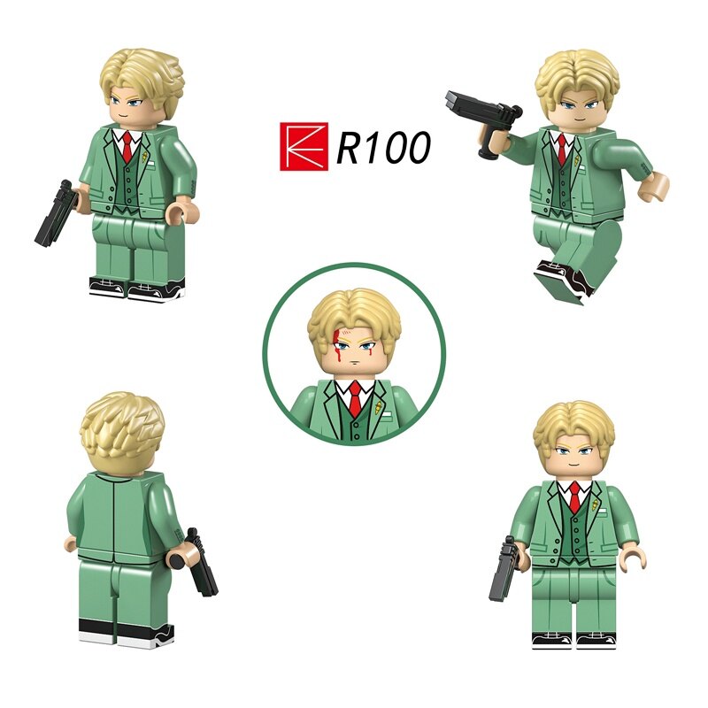 Spy Family Minifigures Anya Forger Japanese Anime Loid Yor Building ...