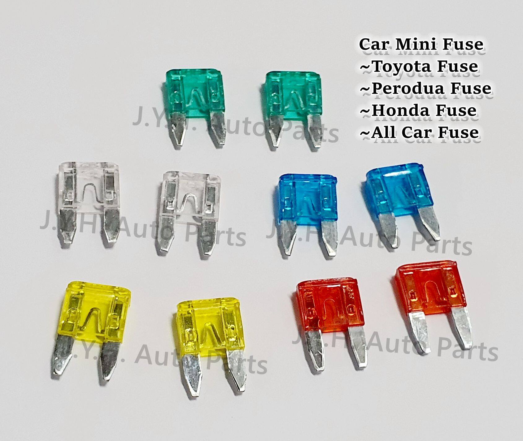 Car Mini Fuse Toyota Fuse Perodua Fuse Honda Fuse All Car Fuse | Lazada