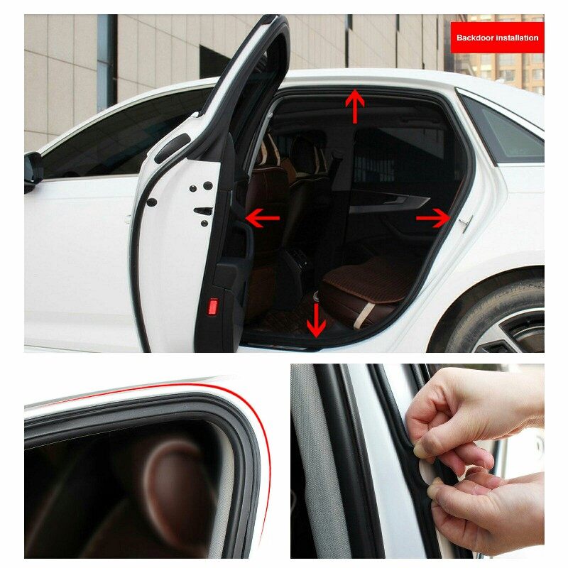 16FT/5M Universal L-Shape Auto Car Door Trunk Seal Rubber Weather Strip ...