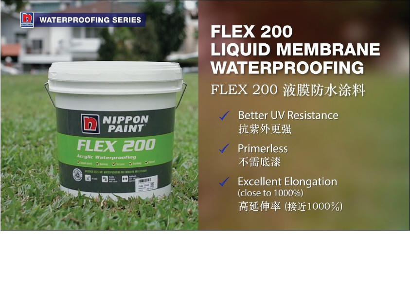 NIPPON FLEX 200 Liquid Membrane Waterproofing (20kg) | Lazada