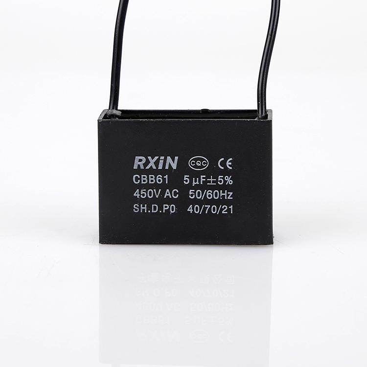 5UF Capacitor CBB61 5UF 450VAC fan capacitor Run Capacitor 5UF Start ...