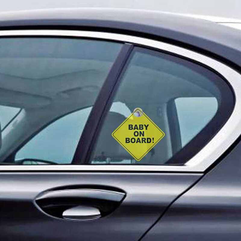 Baby ON BOARD WARNING SAFETY SIGN Sticker Decal with Sucker for Car ...