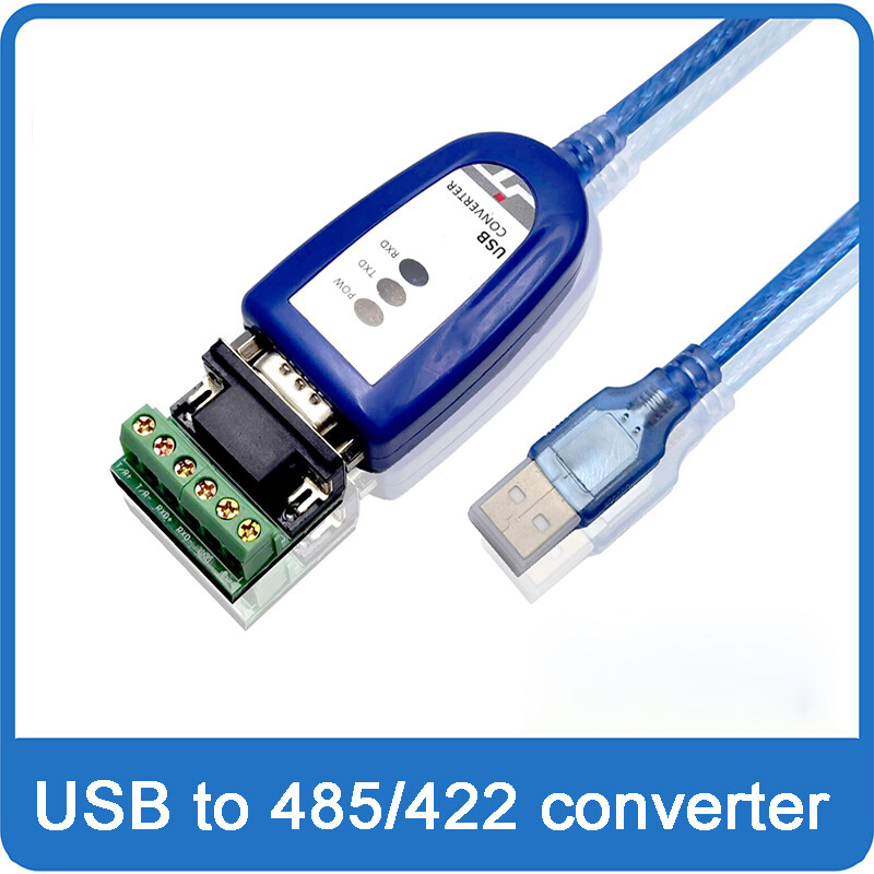 ตัวแปลงการสื่อสาร USB RS485เกรดอุตสาหกรรมเป็น485สายเคเบิล Serial 422 ...