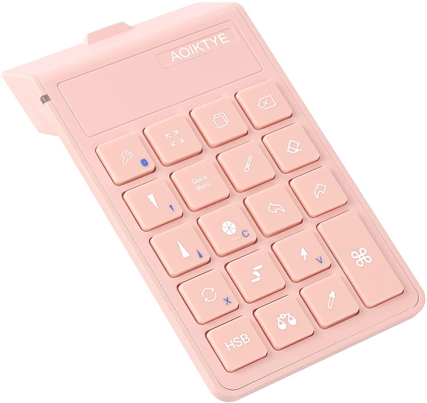 Aoiktye 2 Wireless Keyboard For Procreate,Artstudio，Ps， Bluetooth ...