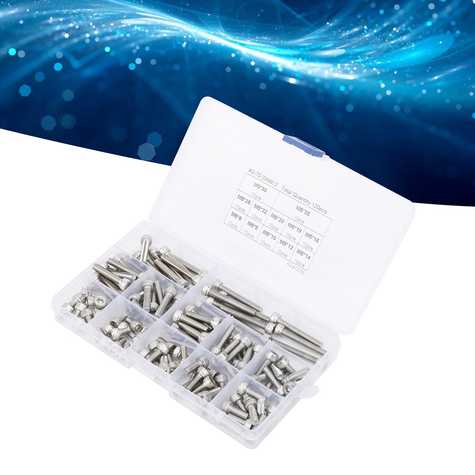 Hex Socket Screw Cap 304 Stainless Steel Multi‑Length Combination Set ...