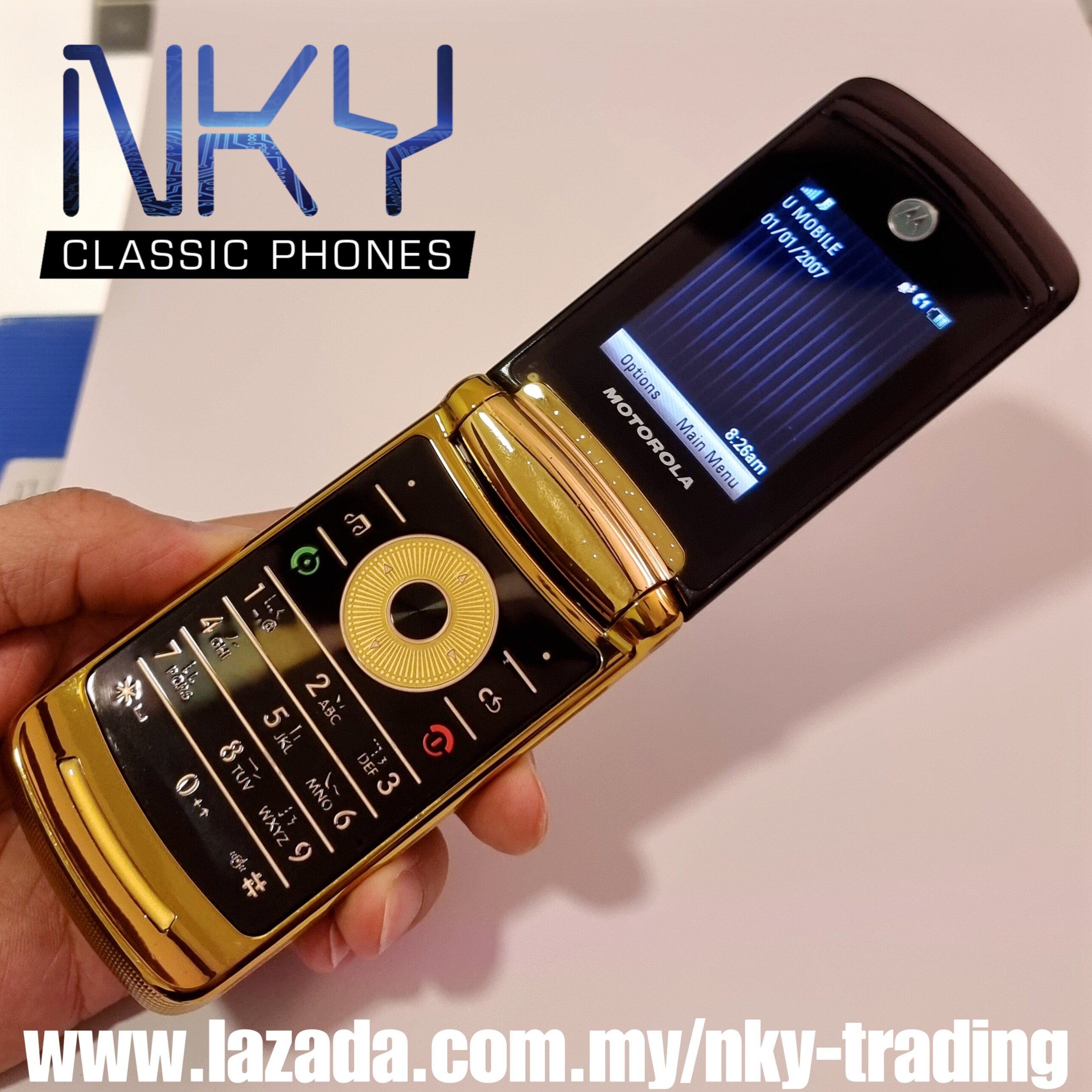 Motorola RAZR2 V8 Gold Edition (Legendary Flip Phone) (Elderly Phone ...