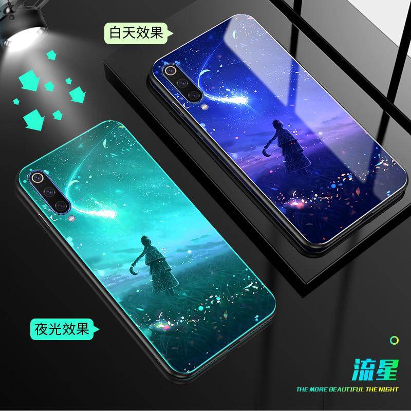 Luminous Glass เคสโทรศัพท์สำหรับ Xiaomi Mi 9 9SE กระจกเทมเปอร์ ...