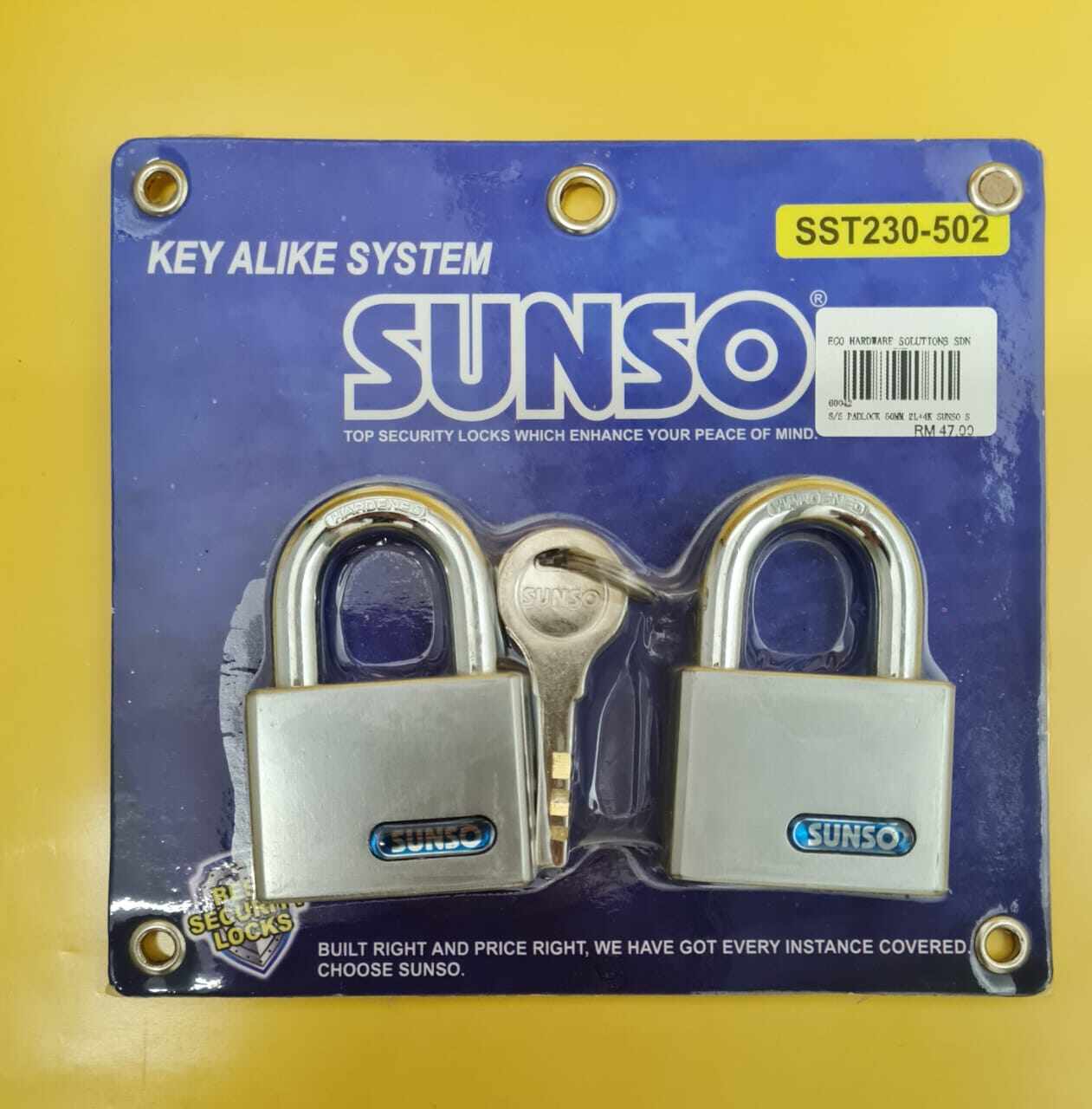 SUNSO KEYALIKE PADLOCKS 5/4/2/1 PACK 50MM/40MM | Lazada