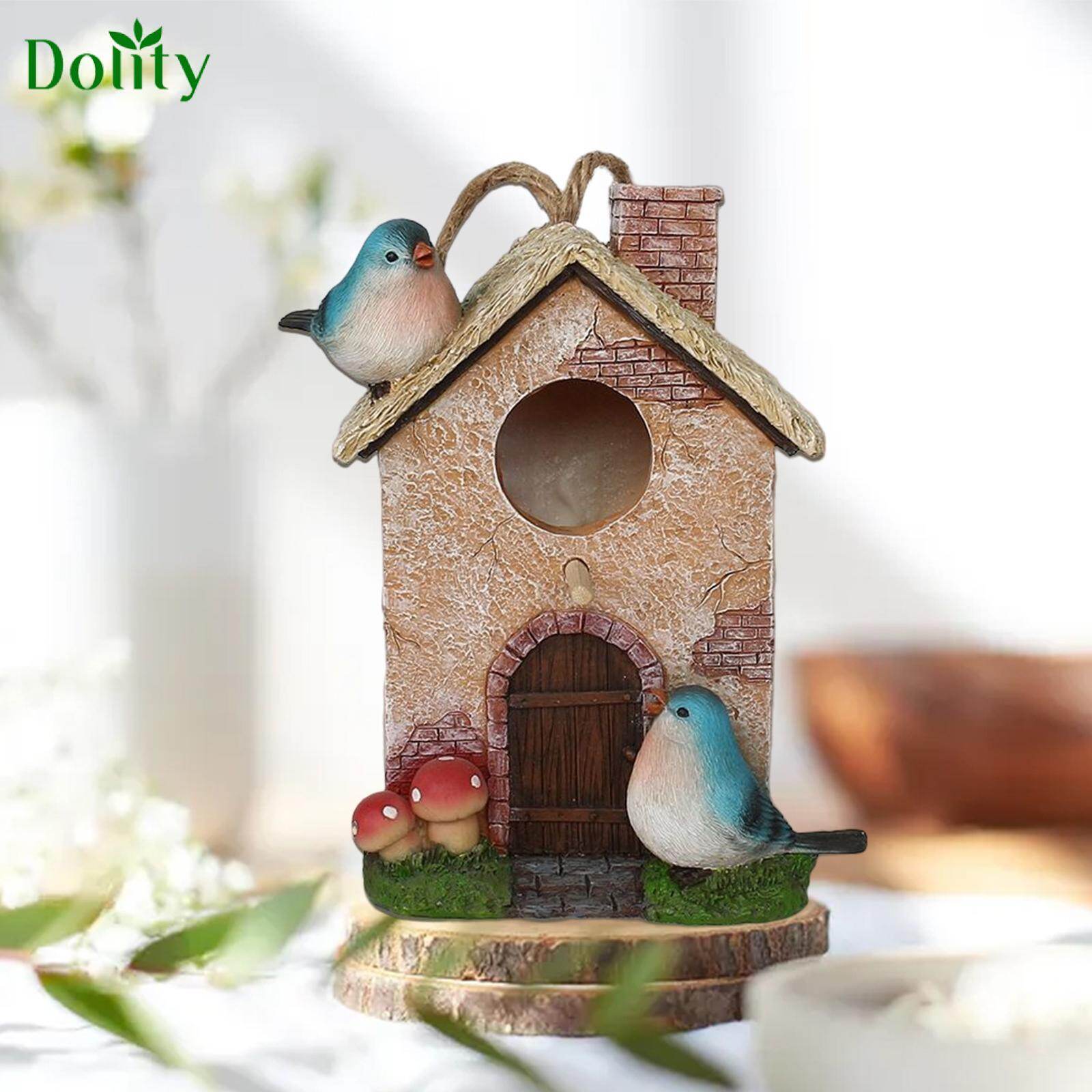 Dolity Bird House for Outdoor Hanging Bird Cage Cozy Resting Place for ...