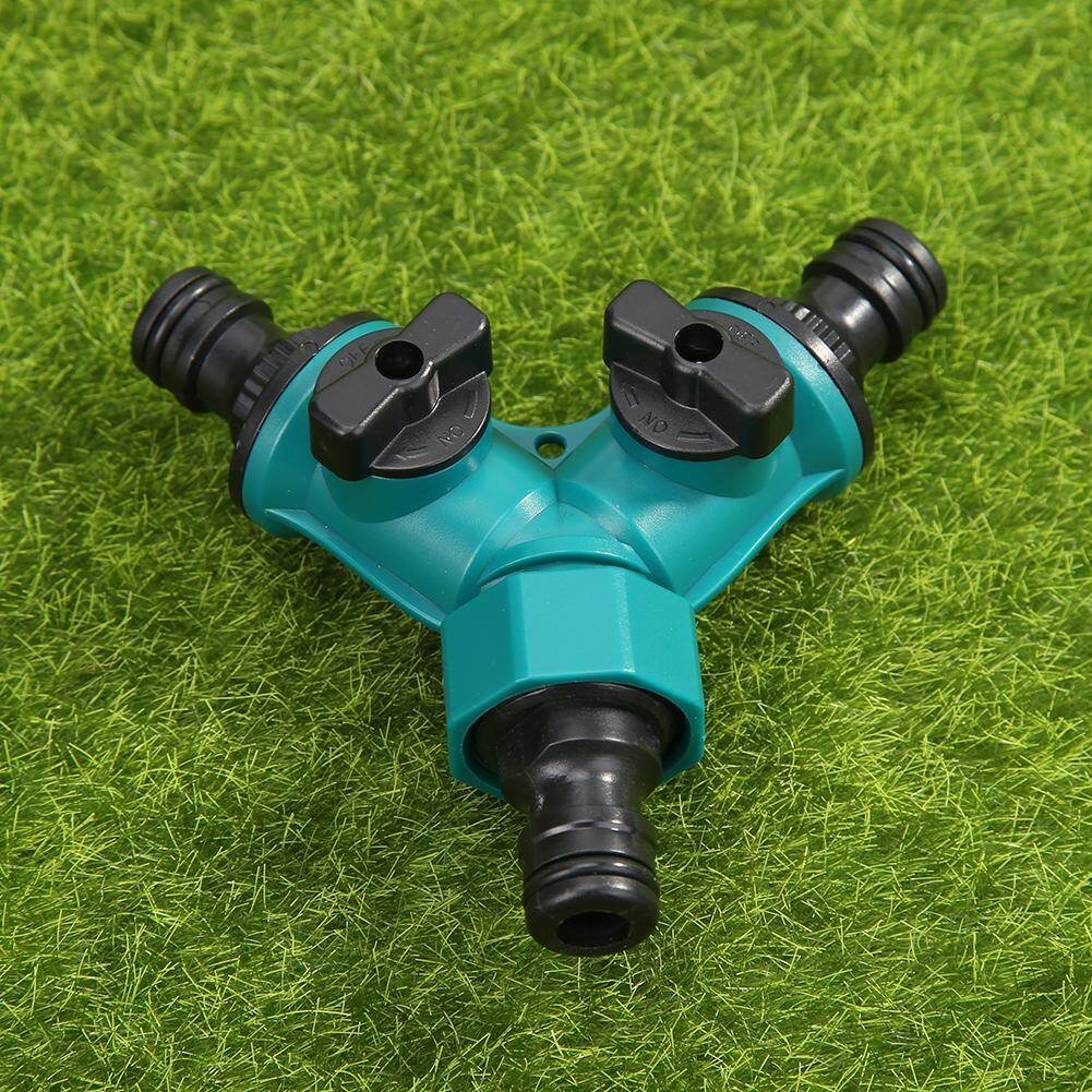 Garden Hose Pipe Splitter Plastic Water Quick Connector Irrigation Tool ...