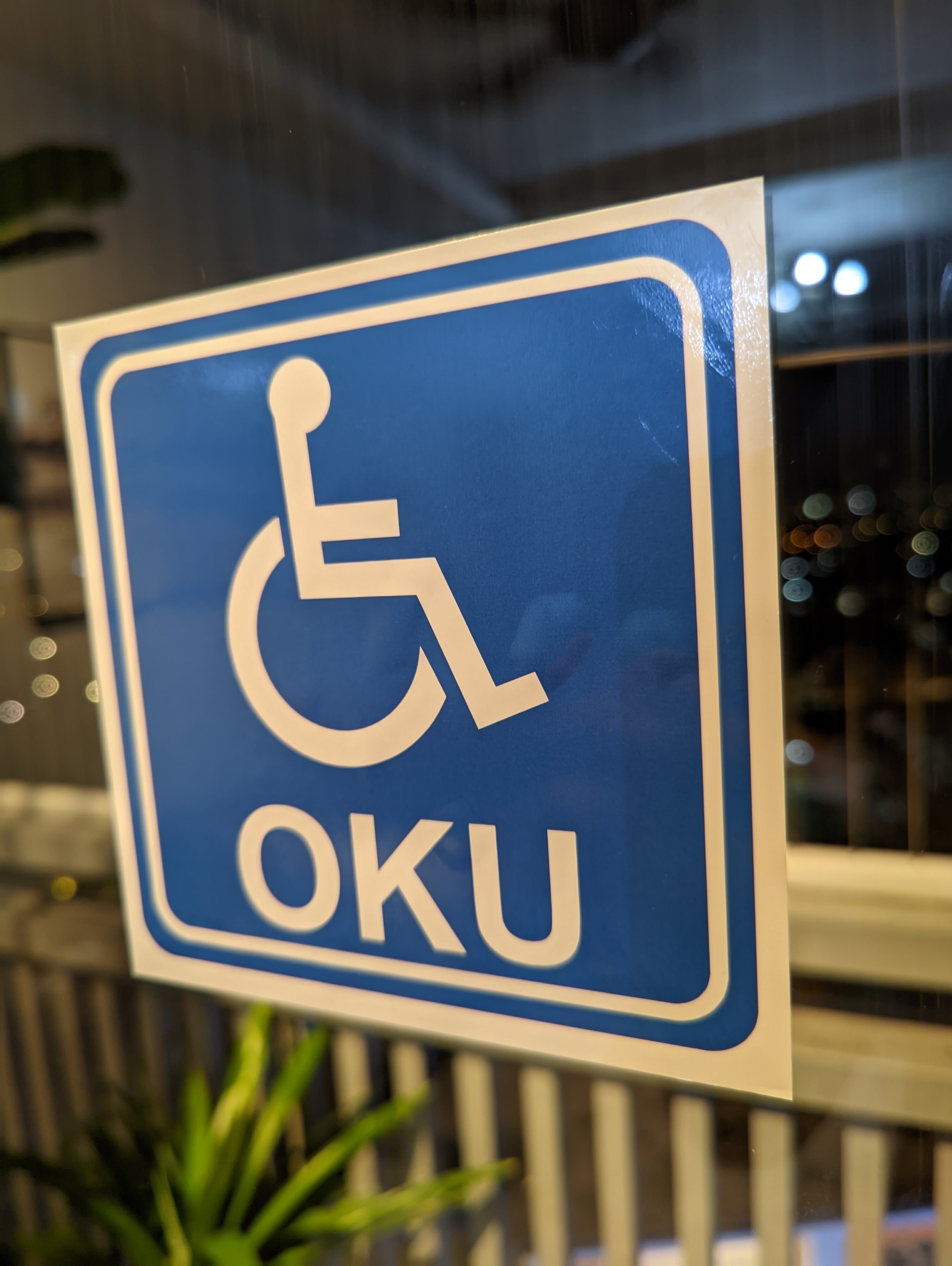 OKU Sign Windshield Sticker OKU Car Sign OKU Windscreen Sticker OKU ...