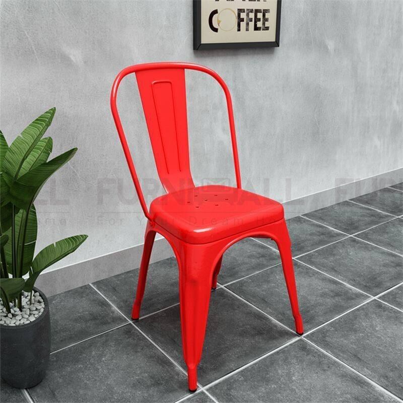 FURNIMALL Bar Chair Metal Dining Chair Kerusi Makan Kerusi Besi Steel ...