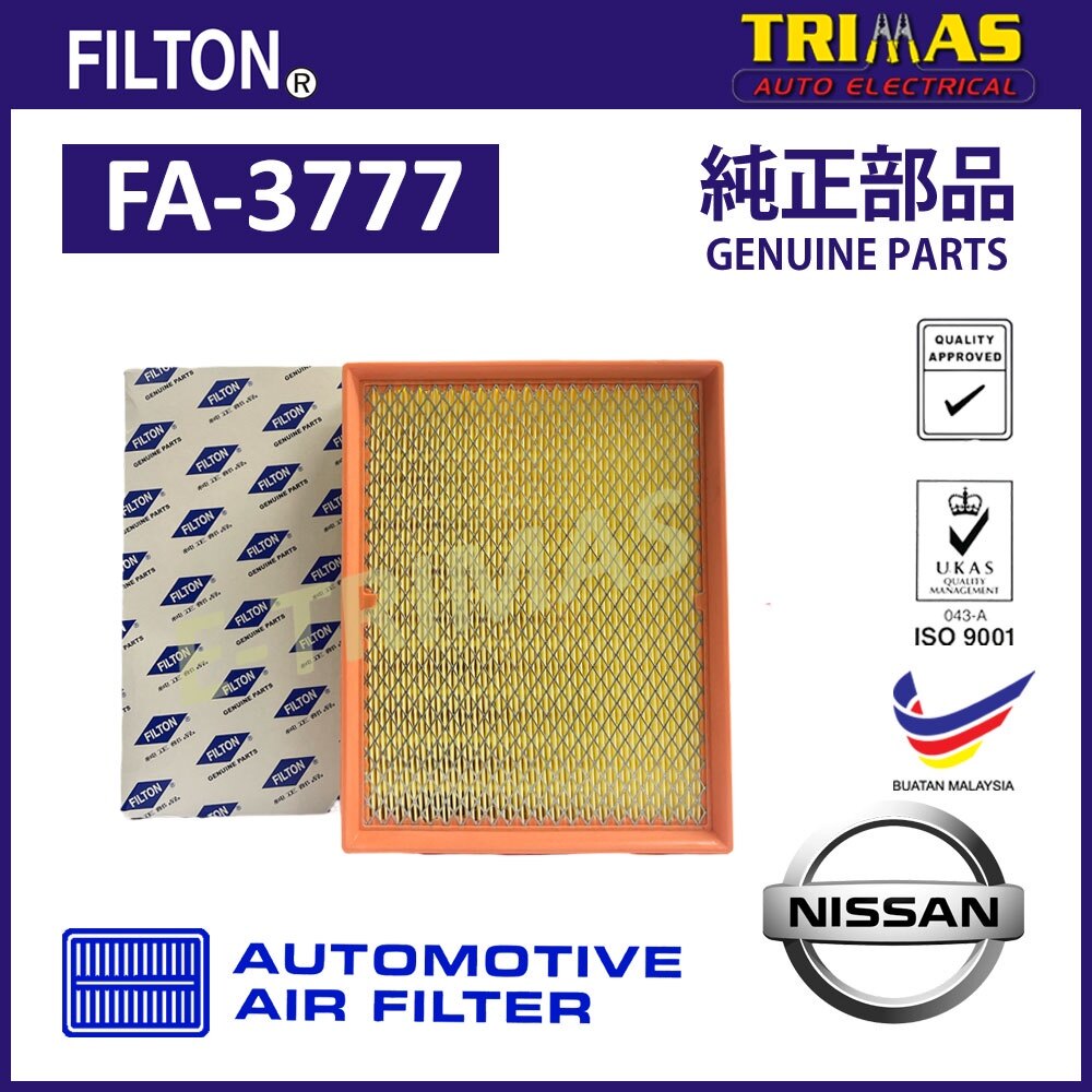 FILTON Air Filter Nissan Navara D23 NP300 Penapis Udara Angin Kereta FA ...