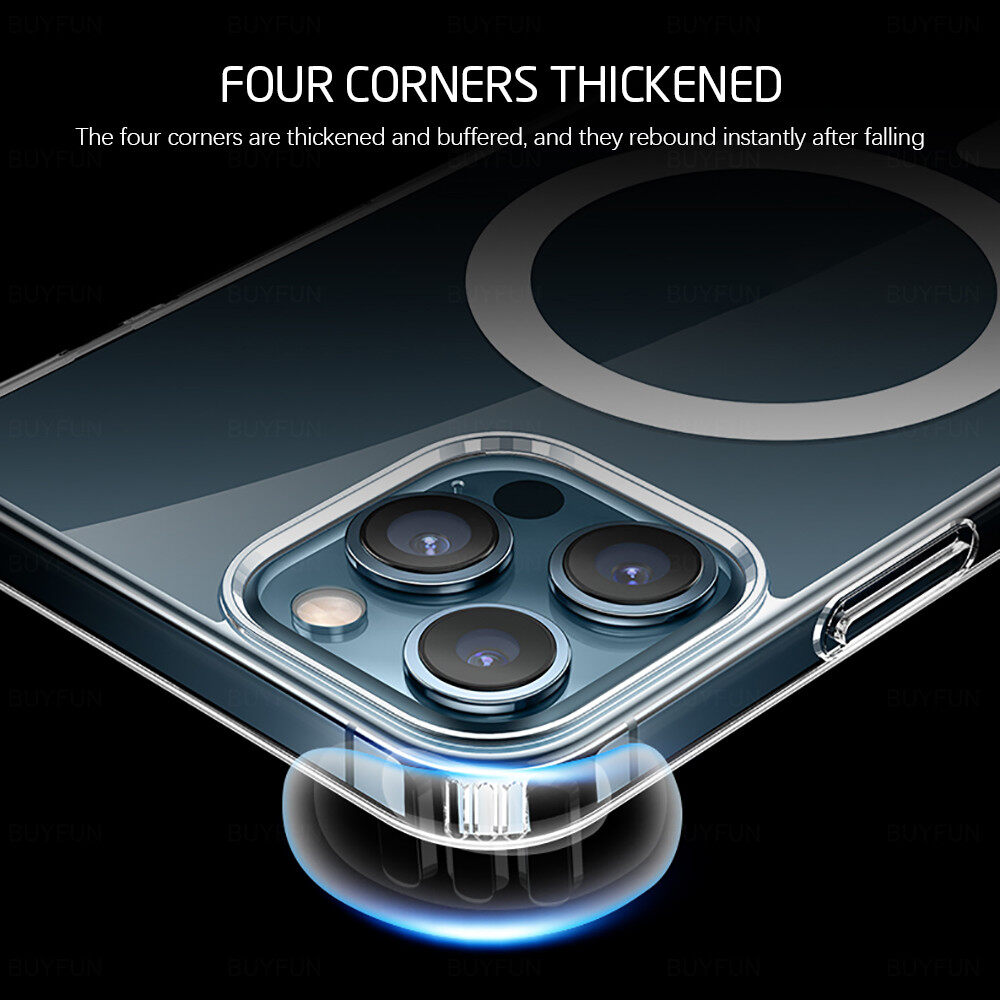 สำหรับ A Pple IP Hone 14 Pro Max 14 Max 14 Pro กรณีแม่เหล็กใสกรณีกันกระแทกปกหลังสำหรับ Iphone 14 ...