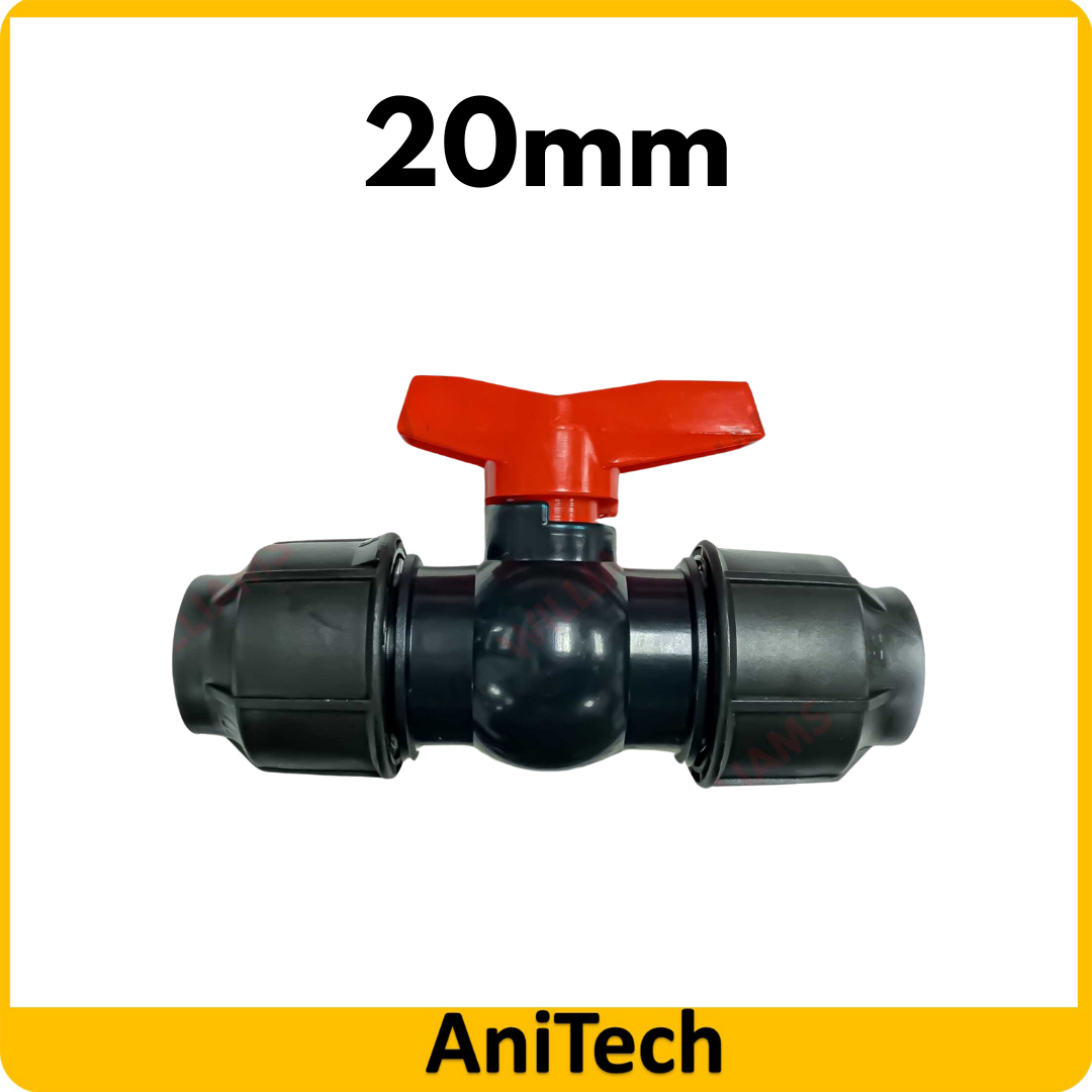 POLY COMPAT BALL VALVE HEARVY DUTY COMPRESSION CONTROLL STOPCOCK PIPE ...