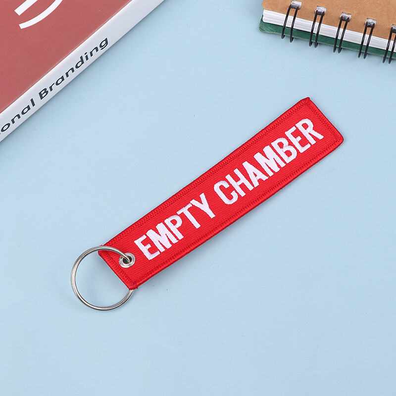 Empty Chamber Keychain Luggage Tag Embroidery Keychain | Lazada PH