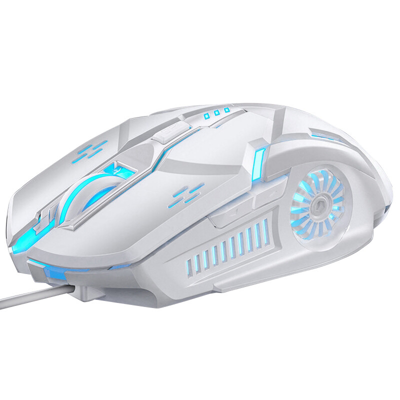 เมาส์สำหรับเล่นเกม G5มีสาย6d ส่องสว่างเกมเมาส์คอมพิวเตอร์แบบกลไก (คลิก ...