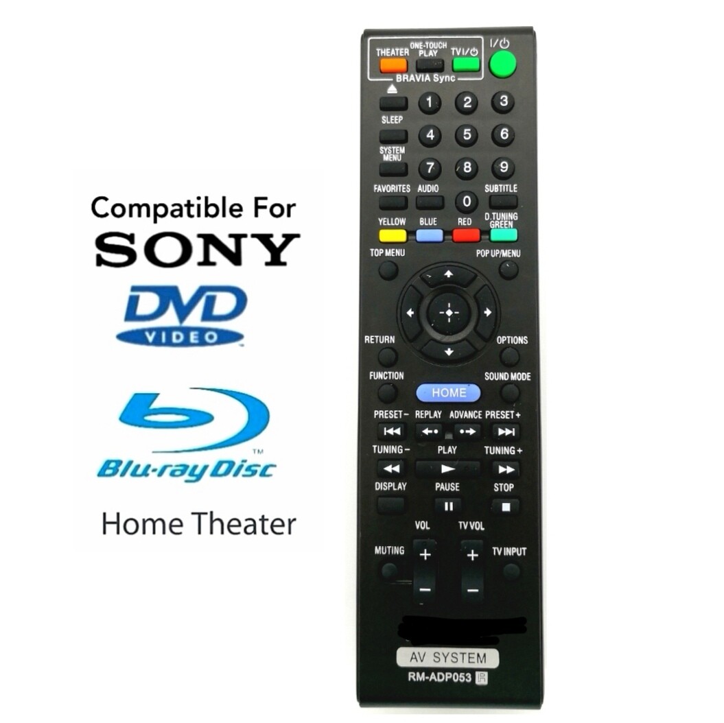 Sony Blu-ray DVD Home Theater AV System Remote Control (RM-ADP053) | Lazada