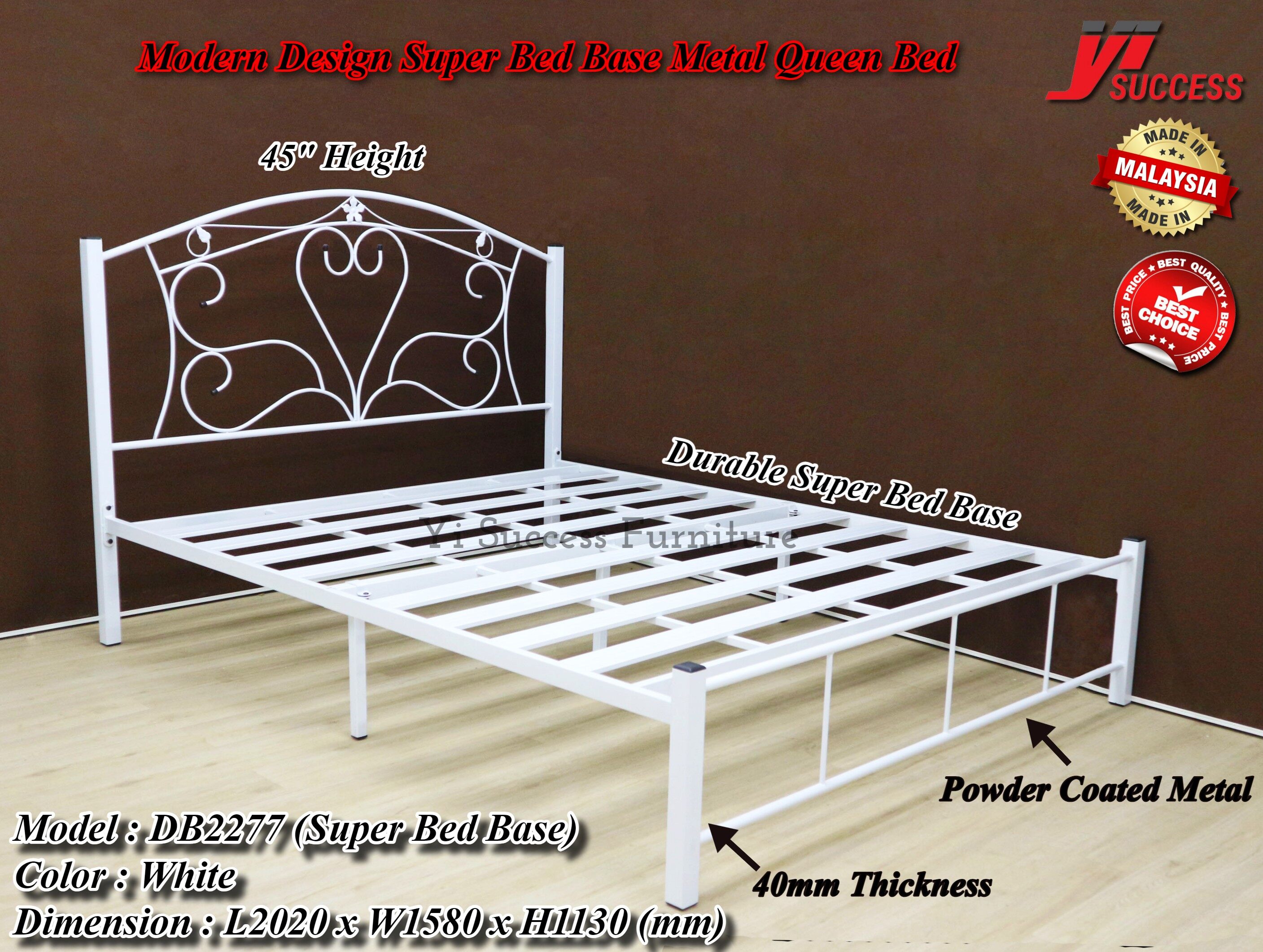 Yi Success Danny Design Metal Queen Bed Frame / Quality Metal Bed Frame ...
