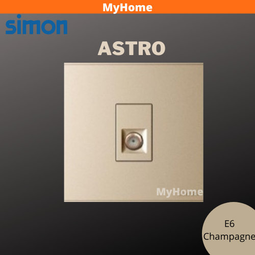 SIRIM Simon E6 Series Electric Wall Switch Socket Matt Gold Champagne ...