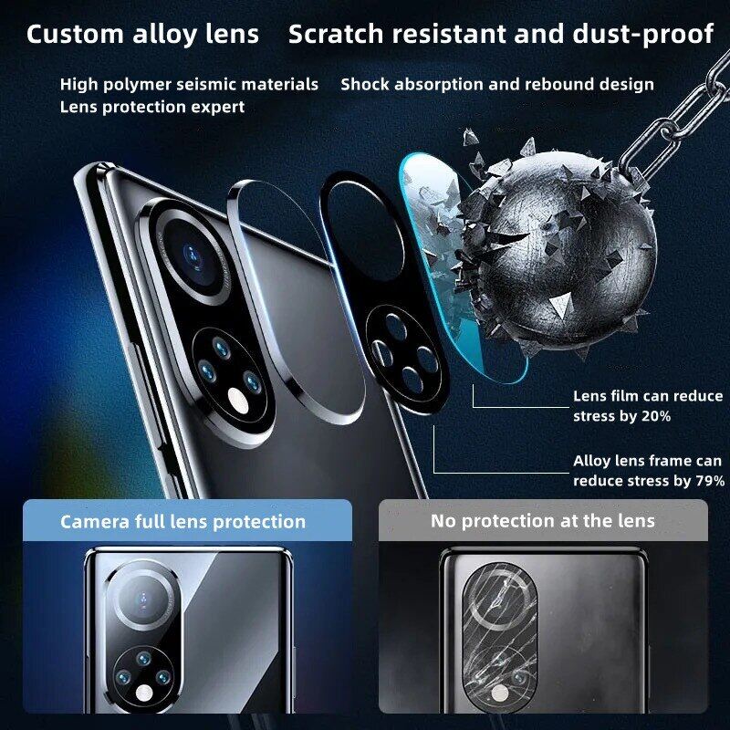 360 Full Protect Magnetic Case For Huawei P50 pro P30 P40 Double Sided ...